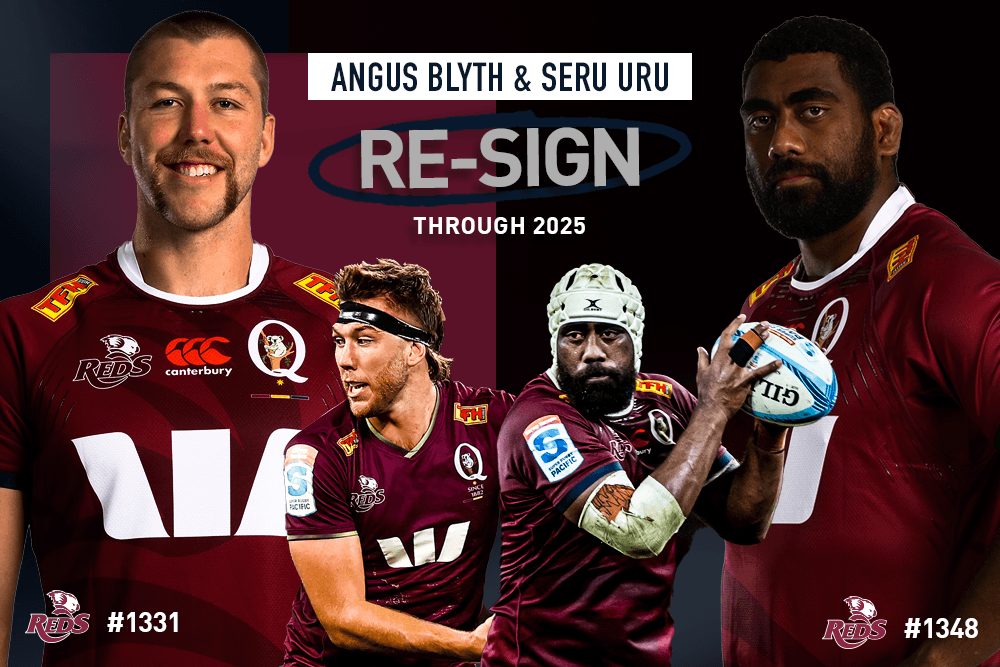 Angus Blyth and Seru Uru re-sign with Queensland Rugby
